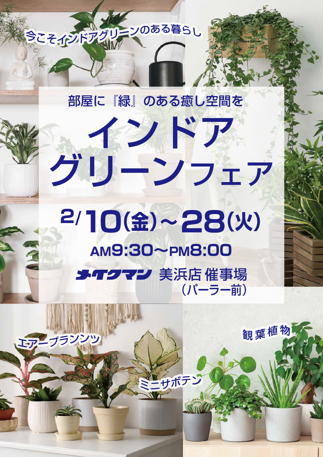 [美浜店]インドアグリーンフェア - メイクマン【公式】